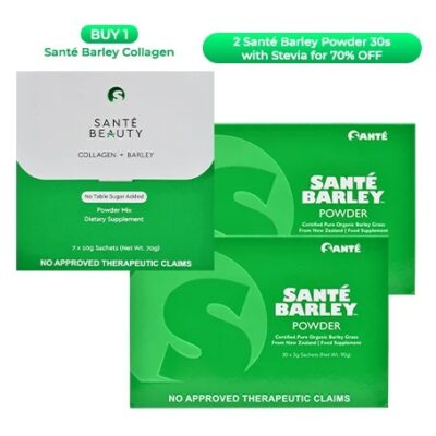 Buy 1 Santé Beauty Collagen + Barley No Added Sugar Juice Drink Mix ...